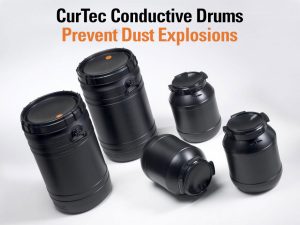 Conductive Plastic Drums | CurTec plastic conductive drums